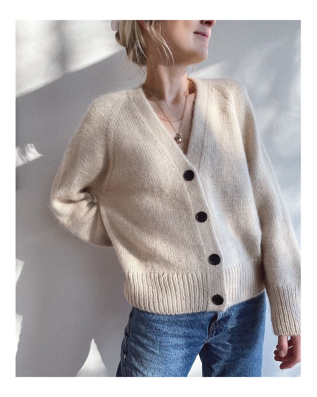 PetiteKnit Champagne Cardigan -neuleohje